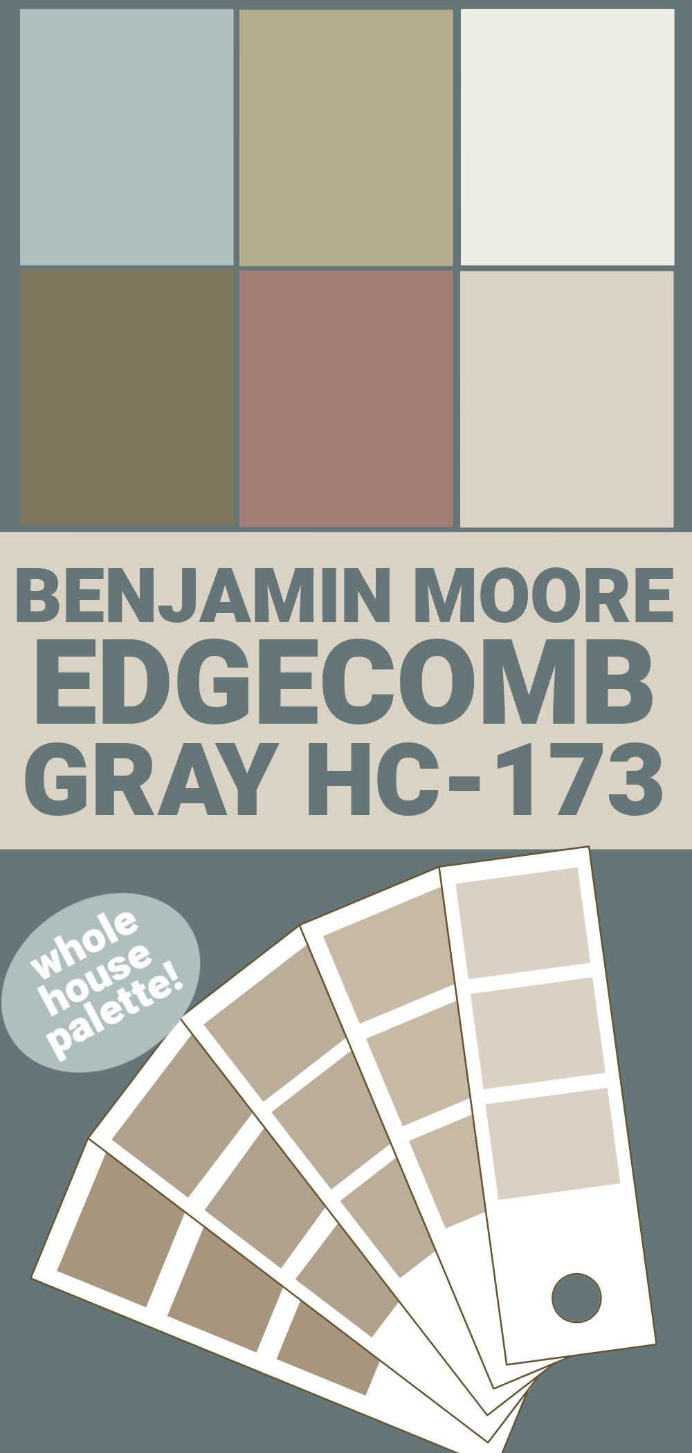 Edgecomb Gray Color Palette - A Season For Home