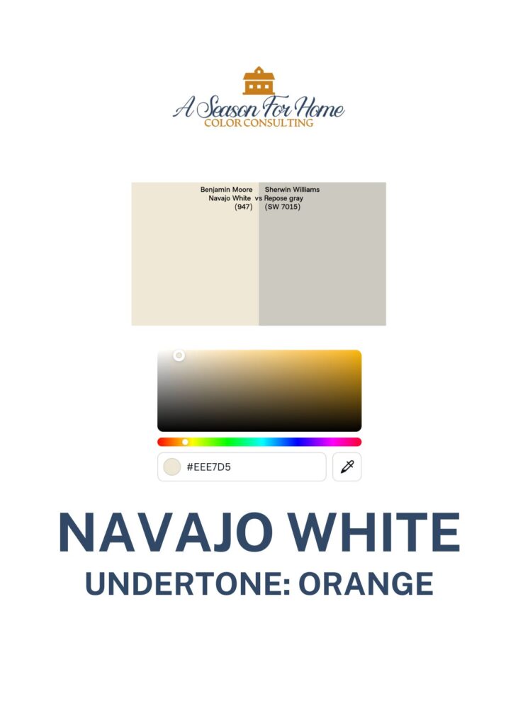 Benjamin Moore Navajo White - A Season For Home