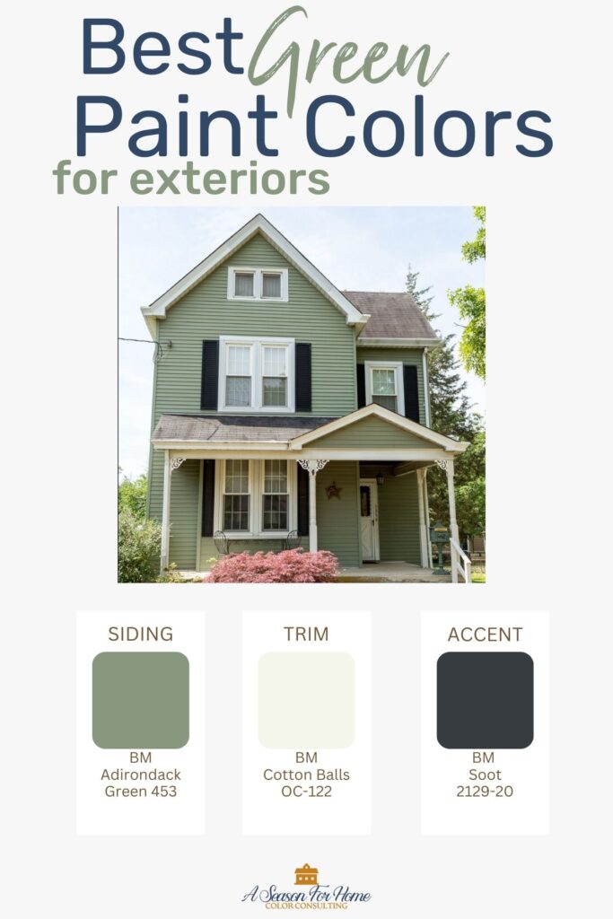Green Paint Colors For Exteriors - A Season For Home