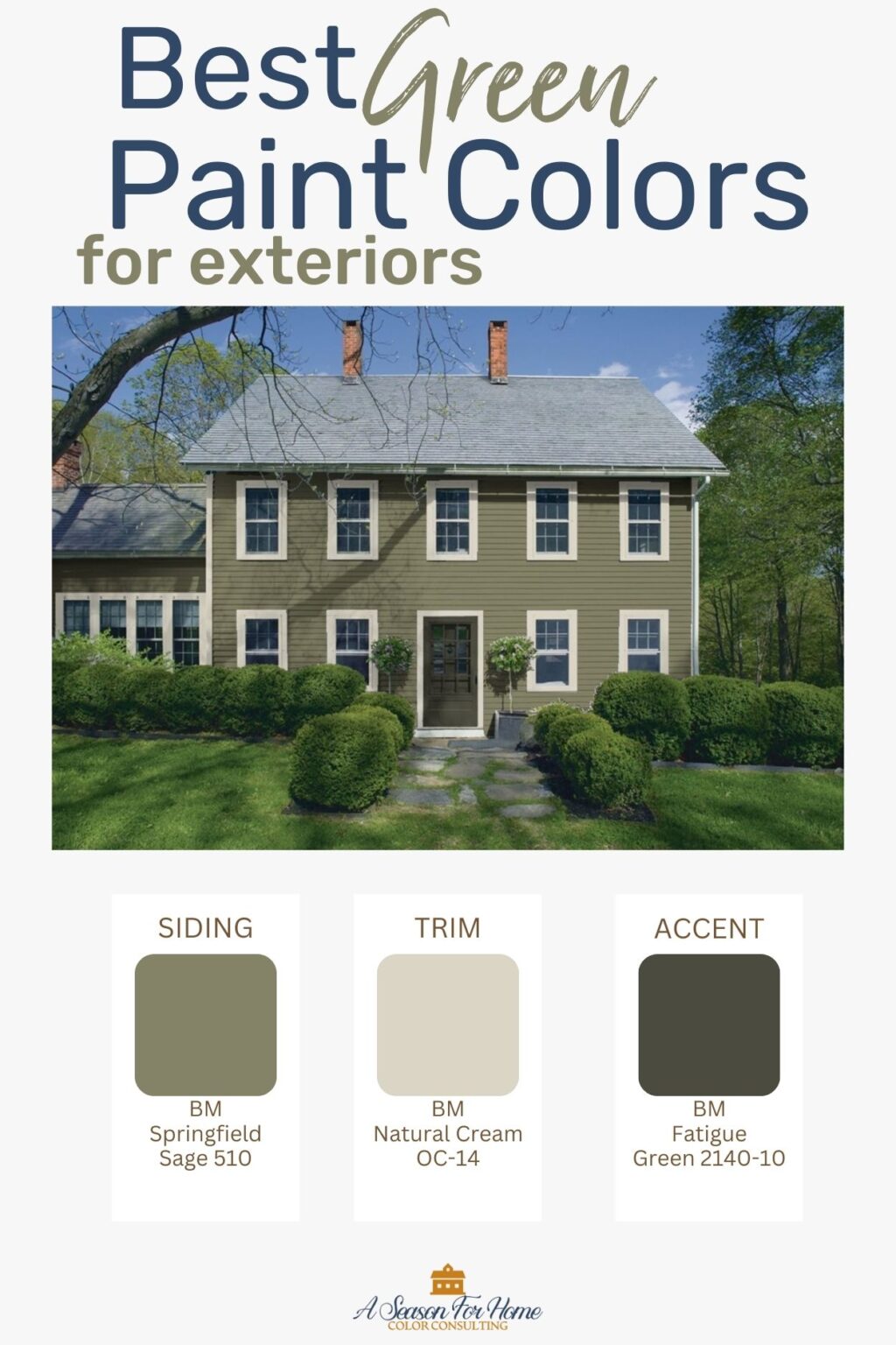 Green Paint Colors For Exteriors - A Season For Home