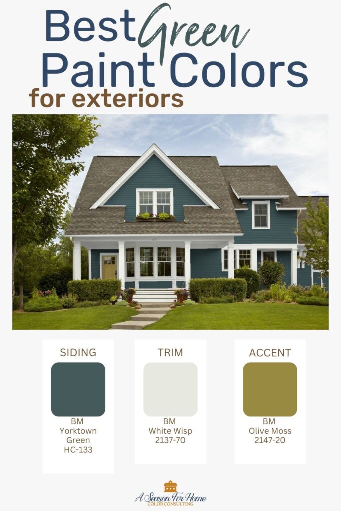 Green Paint Colors For Exteriors - A Season For Home
