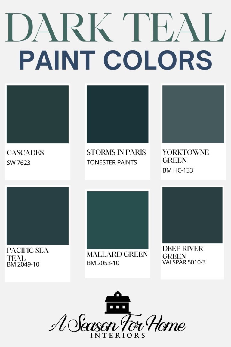 Best Deep Teal Paint Colors - A Season For Home