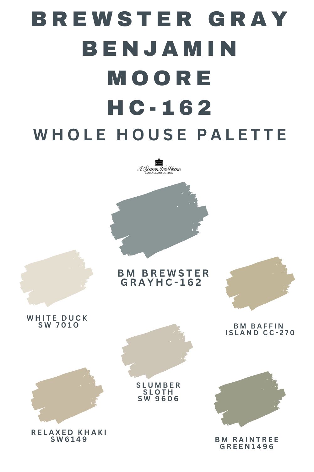 Brewster Gray by Benjamin Moore: The perfect Blue Gray Paint Color - A ...