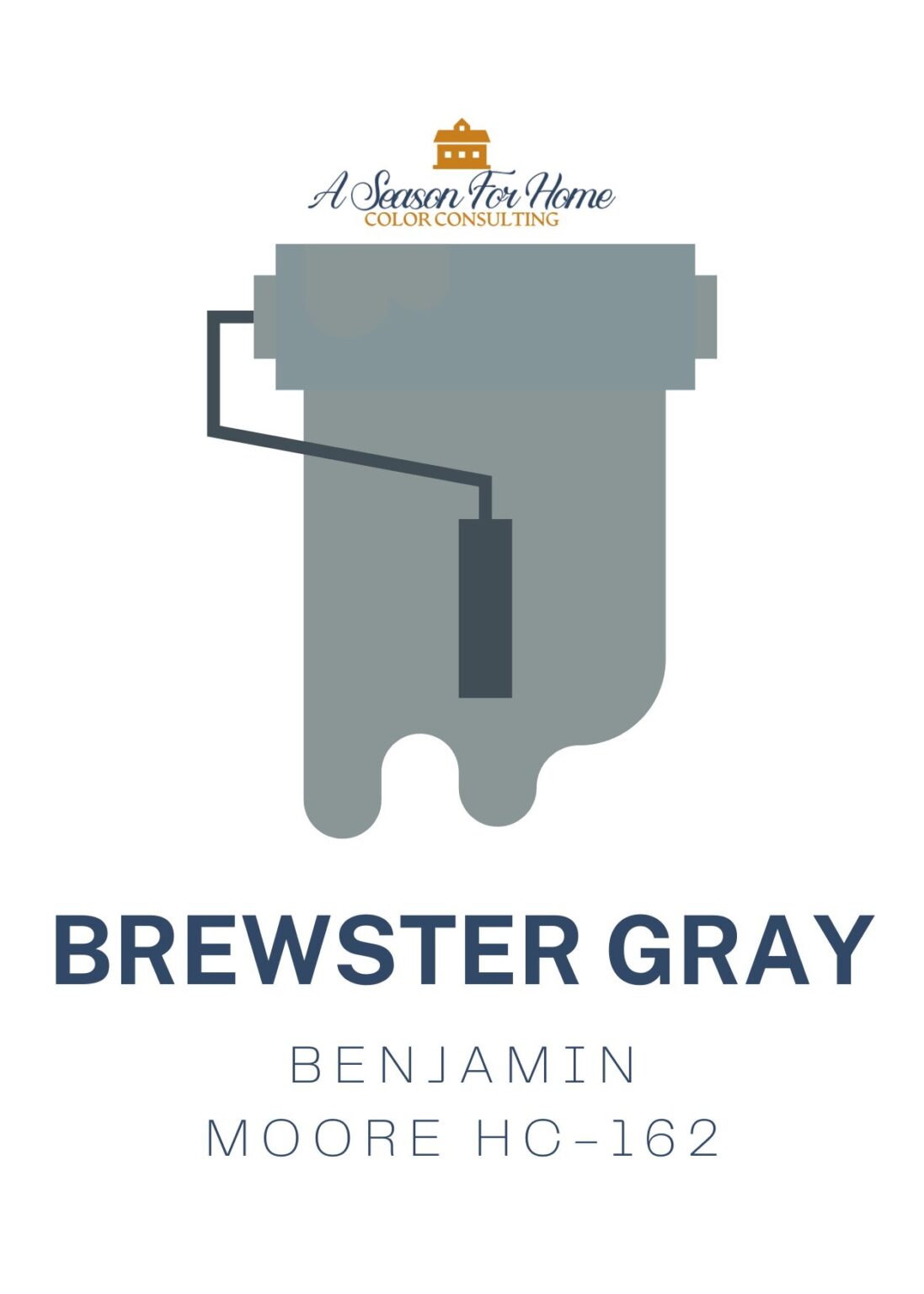 Brewster Gray by Benjamin Moore: The perfect Blue Gray Paint Color - A ...