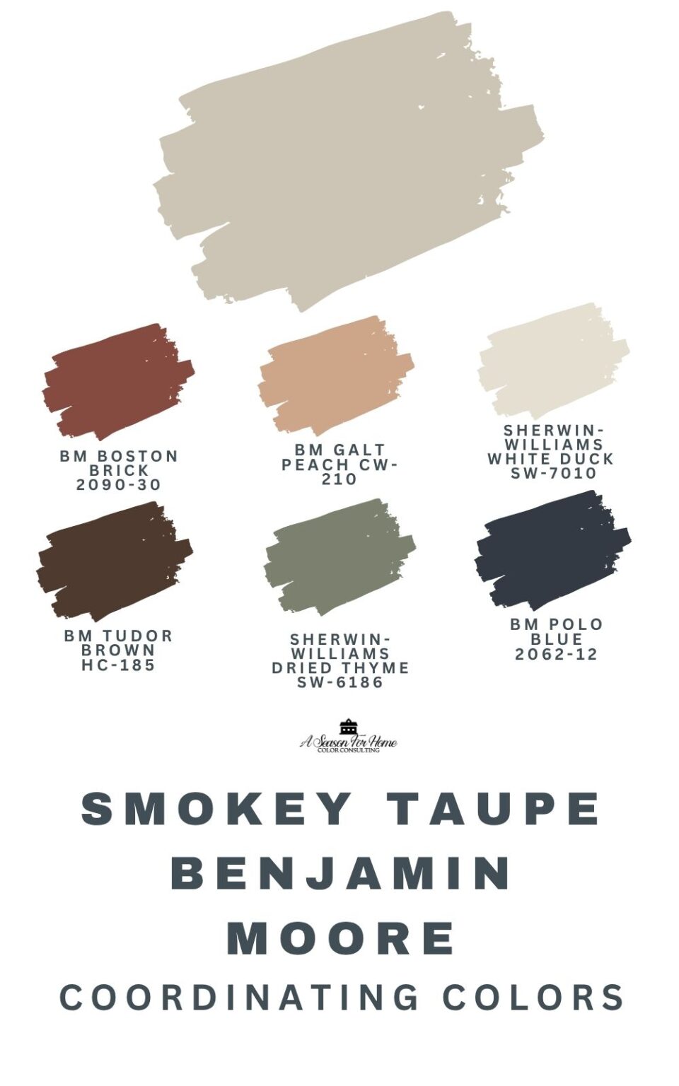 Smokey Taupe by Benjamin Moore: Paint Color Review - A Season For Home