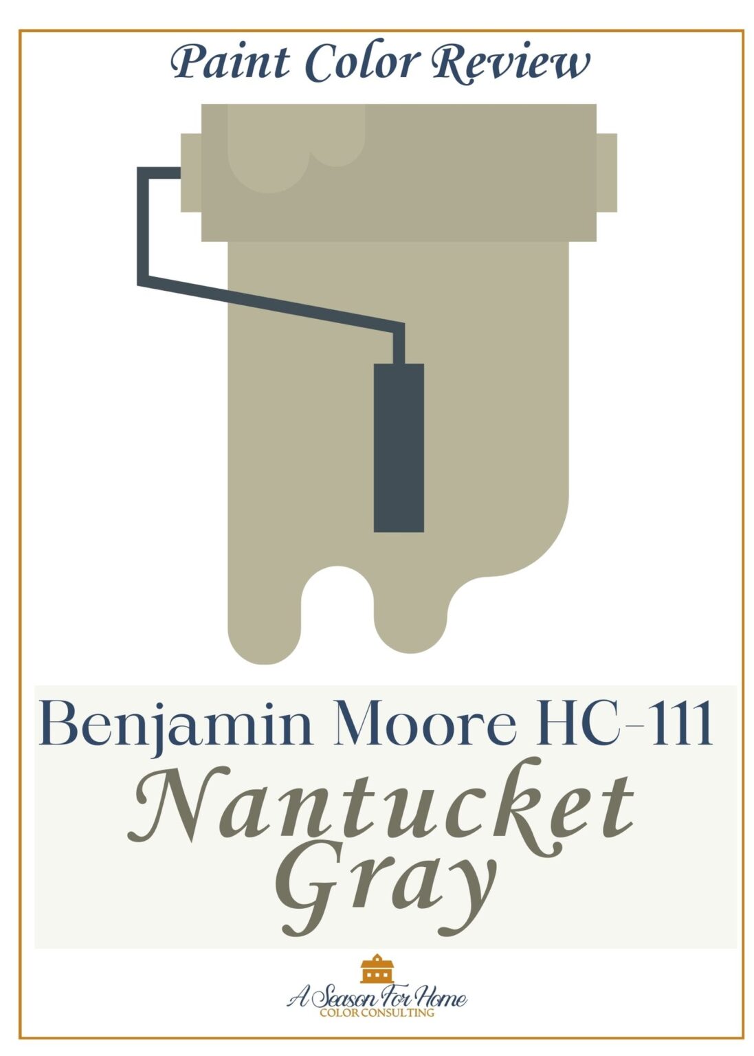 Nantucket Gray Review Benjamin Moore HC-111 - A Season For Home